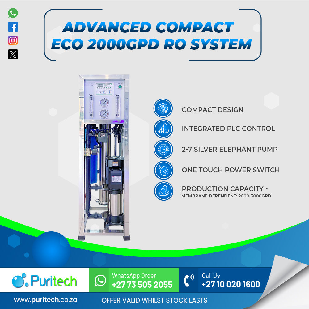 Advanced Compact ECO 2000GPD RO System – Reverse Osmosis